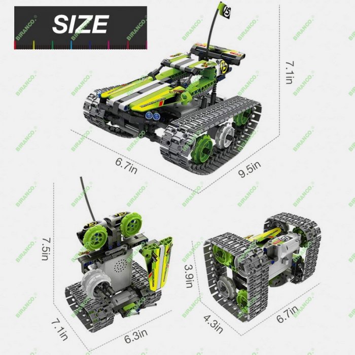 RC Tracked Racer Building Kit for 8 and 16 Years Old Kids