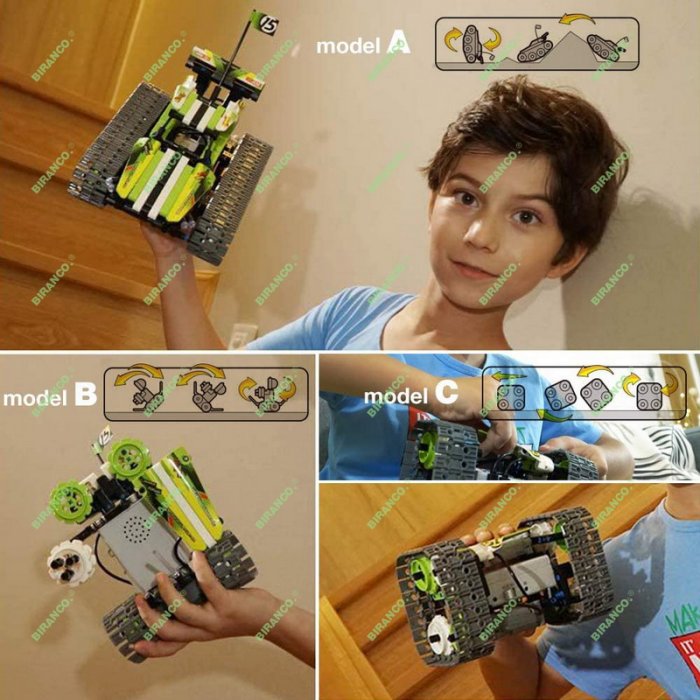 RC Tracked Racer Building Kit for 8 and 16 Years Old Kids