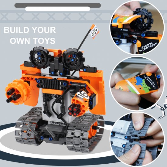 STEM Remote Control Building Kit - BIRANCO. 3 in 1 RC Tracked Racer ...