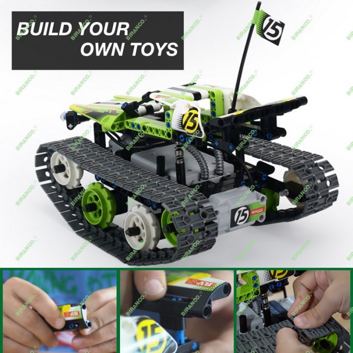 RC Tracked Racer Building Kit for 8 and 16 Years Old Kids
